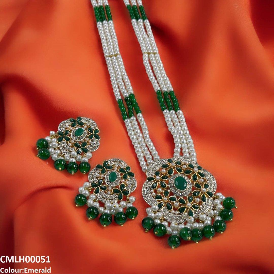 CMLH00051 SDQ Round Pearl Drop Mala Set - CMLH – TJ Wholesale