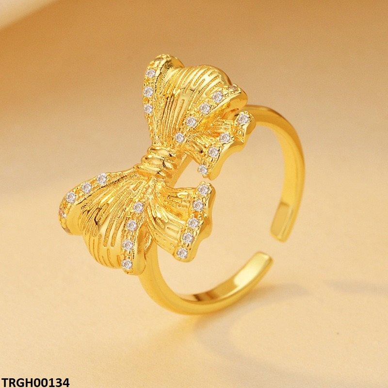 TRGH00134 ZFQ Plain Bow Ring Adjustable - TRGH – TJ Wholesale