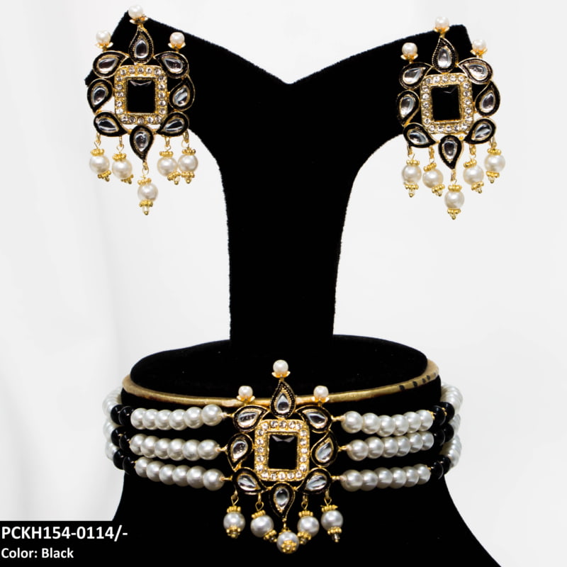 PCKH154 SDQ Chorsi/Saru Pearl Chokar Set - PCKH – TJ Wholesale