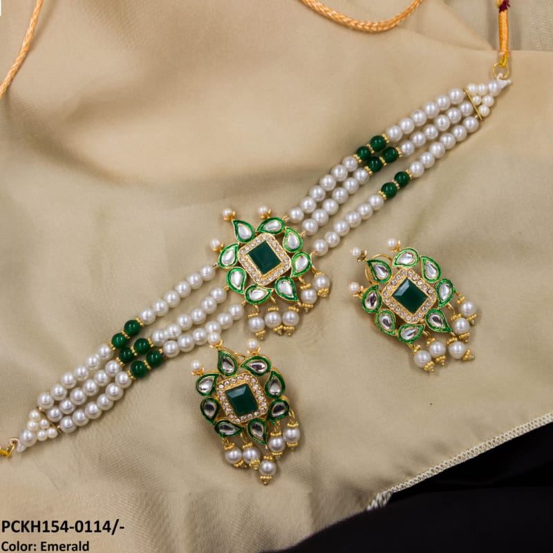 PCKH154 SDQ Chorsi/Saru Pearl Chokar Set - PCKH – TJ Wholesale