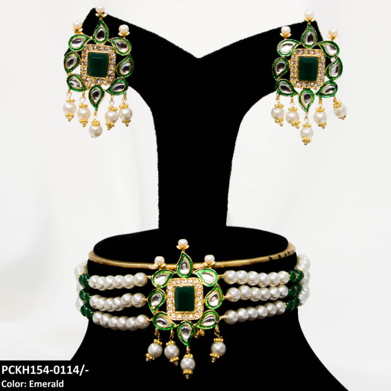 PCKH154 SDQ Chorsi/Saru Pearl Chokar Set - PCKH – TJ Wholesale
