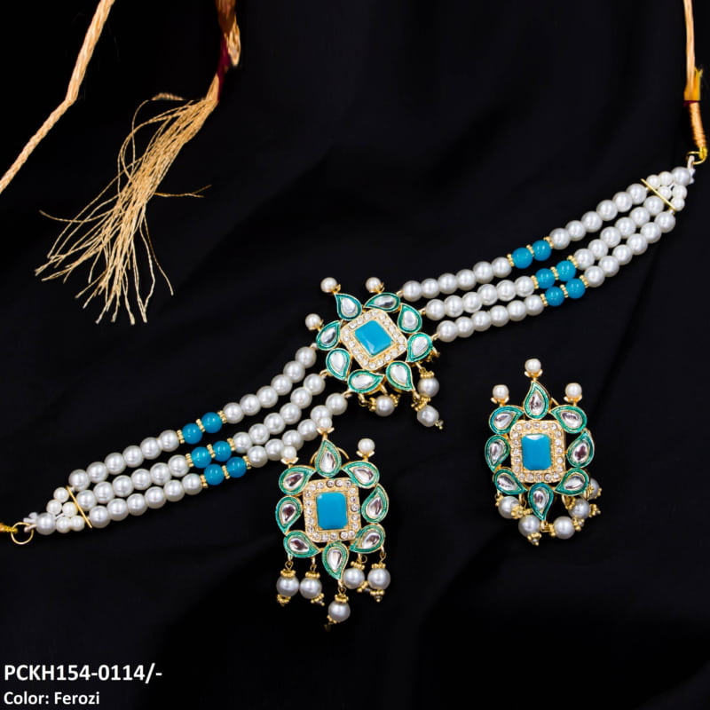 PCKH154 SDQ Chorsi/Saru Pearl Chokar Set - PCKH – TJ Wholesale