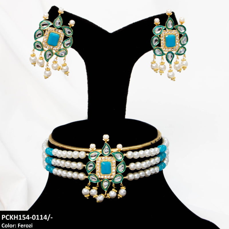 PCKH154 SDQ Chorsi/Saru Pearl Chokar Set - PCKH – TJ Wholesale