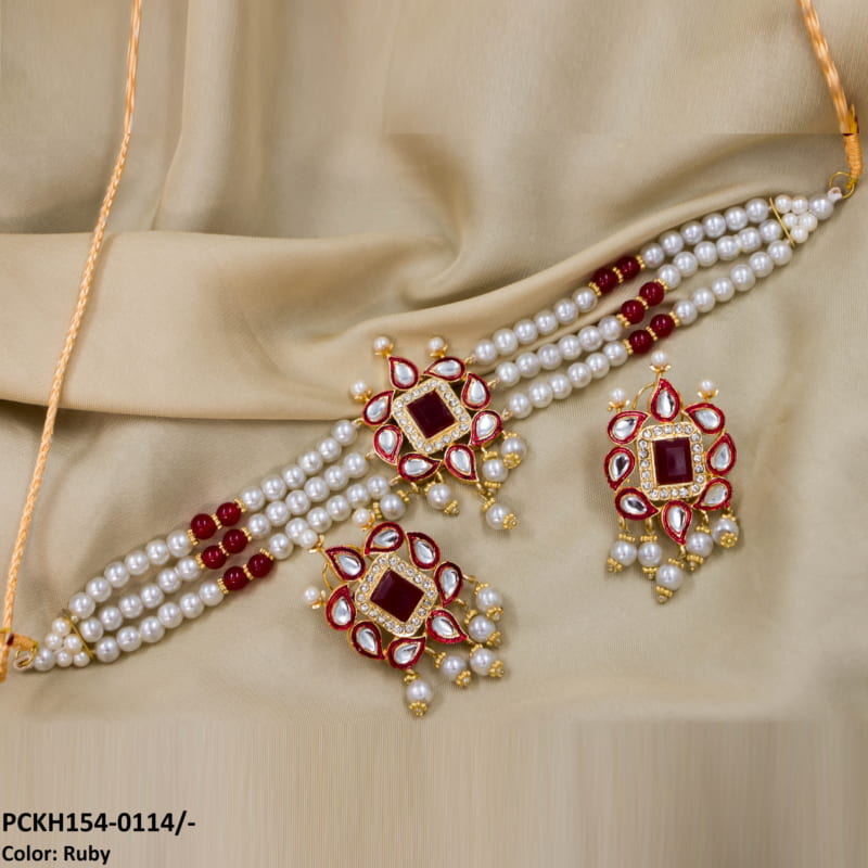 PCKH154 SDQ Chorsi/Saru Pearl Chokar Set - PCKH – TJ Wholesale